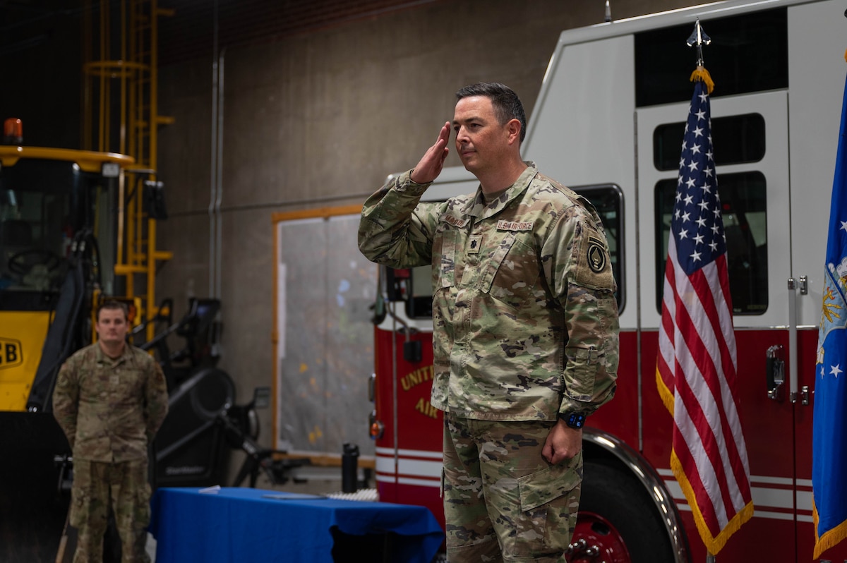 90 CES gives final salute, welcomes new commander > F.E. Warren Air Force Base > News