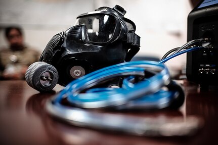 87th MDG Welcomes Automated Gas Mask Fit Test