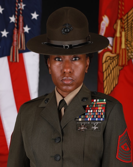 Sergeant Major Al'Kedra M. Tyler > Marine Corps Recruit Depot, Parris ...