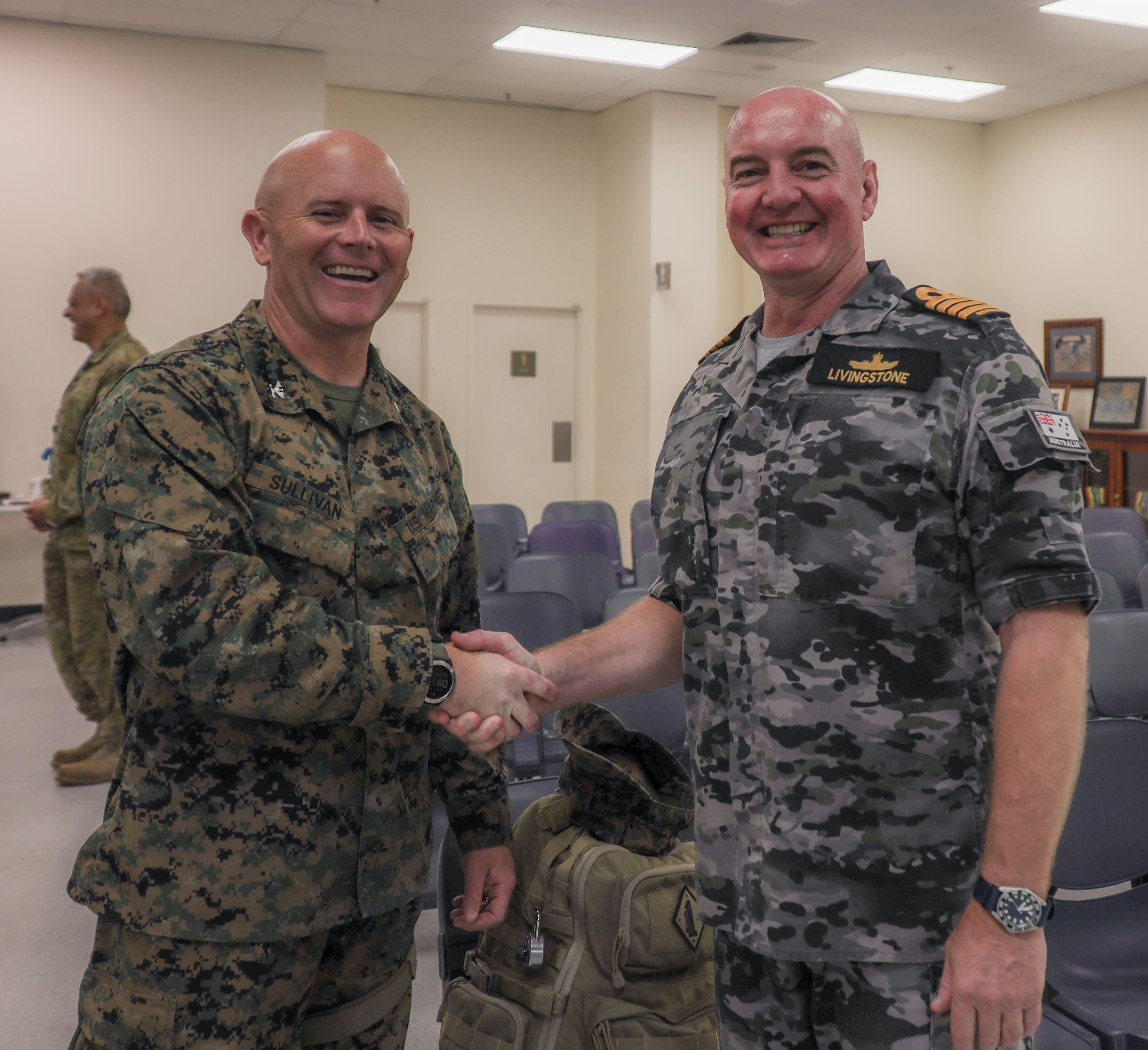 Marines arrive to RAAF Base Darwin