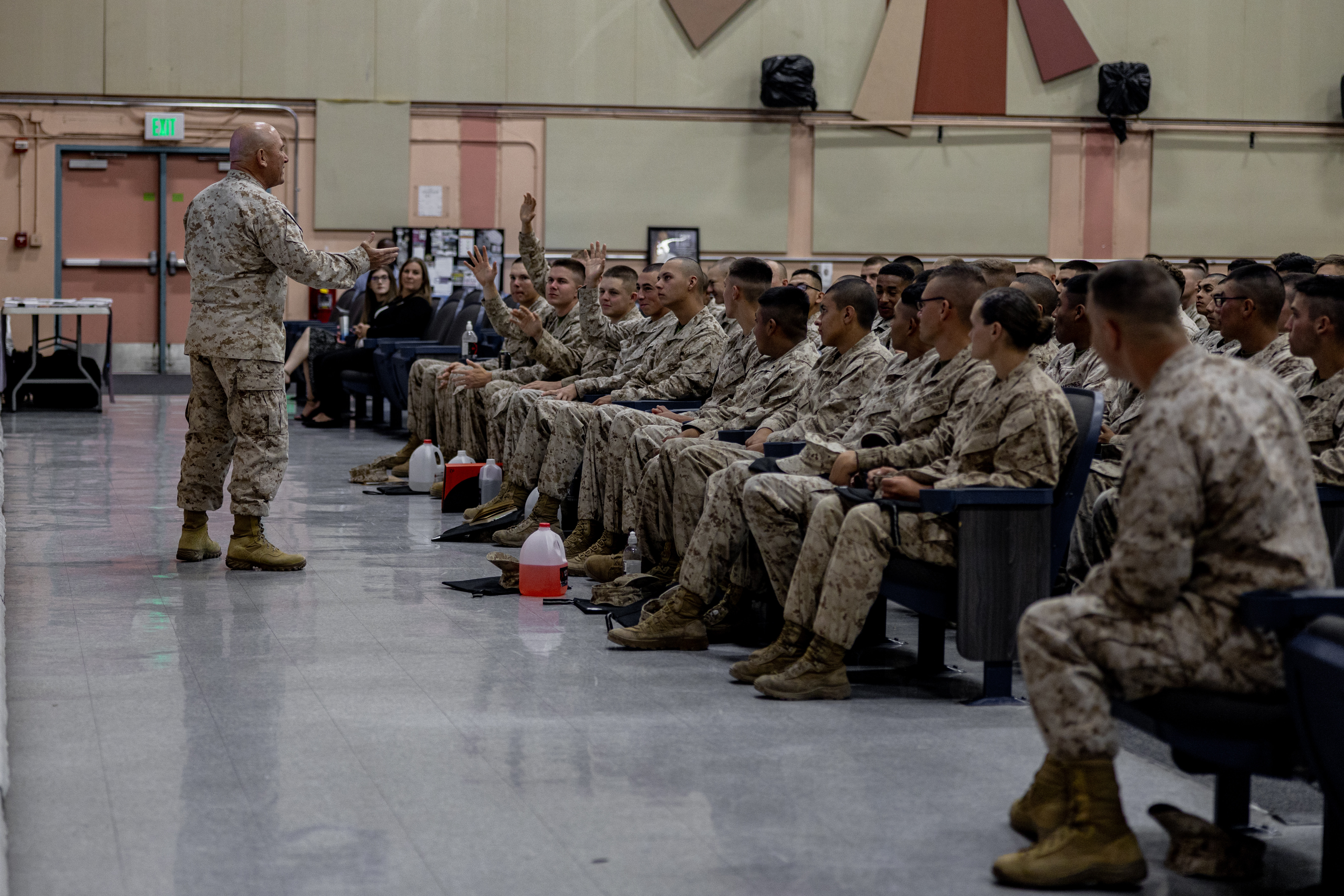 New, incoming Marines receive ‘Welcome Aboard’ brief