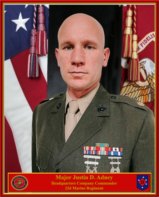 Company Commander > U.S. Marine Corps Forces Reserve > Biography