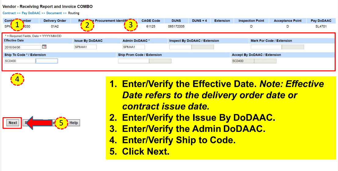 Combo Invoicing Process