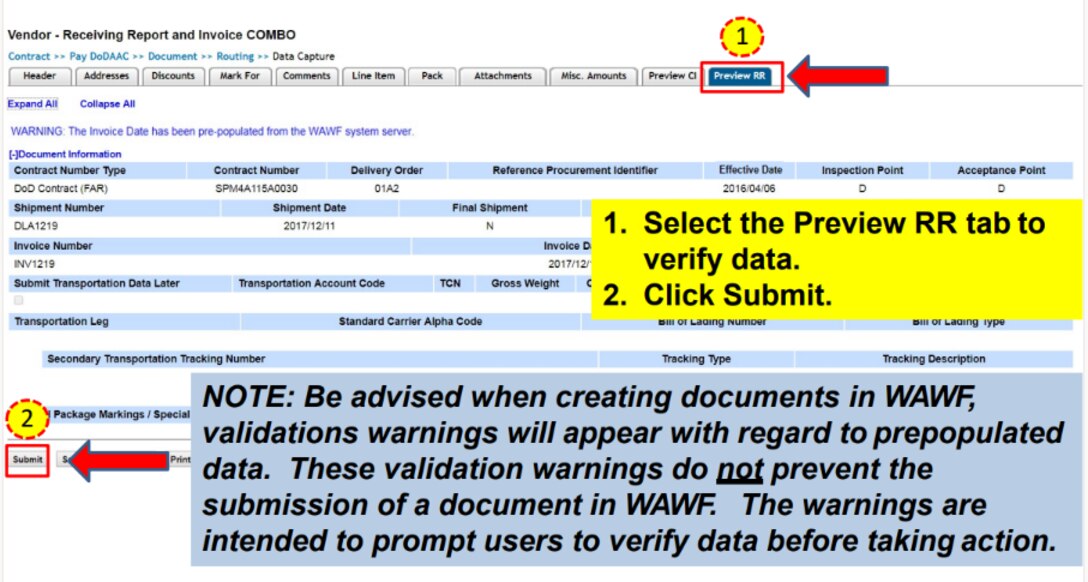 Combo Invoicing Process