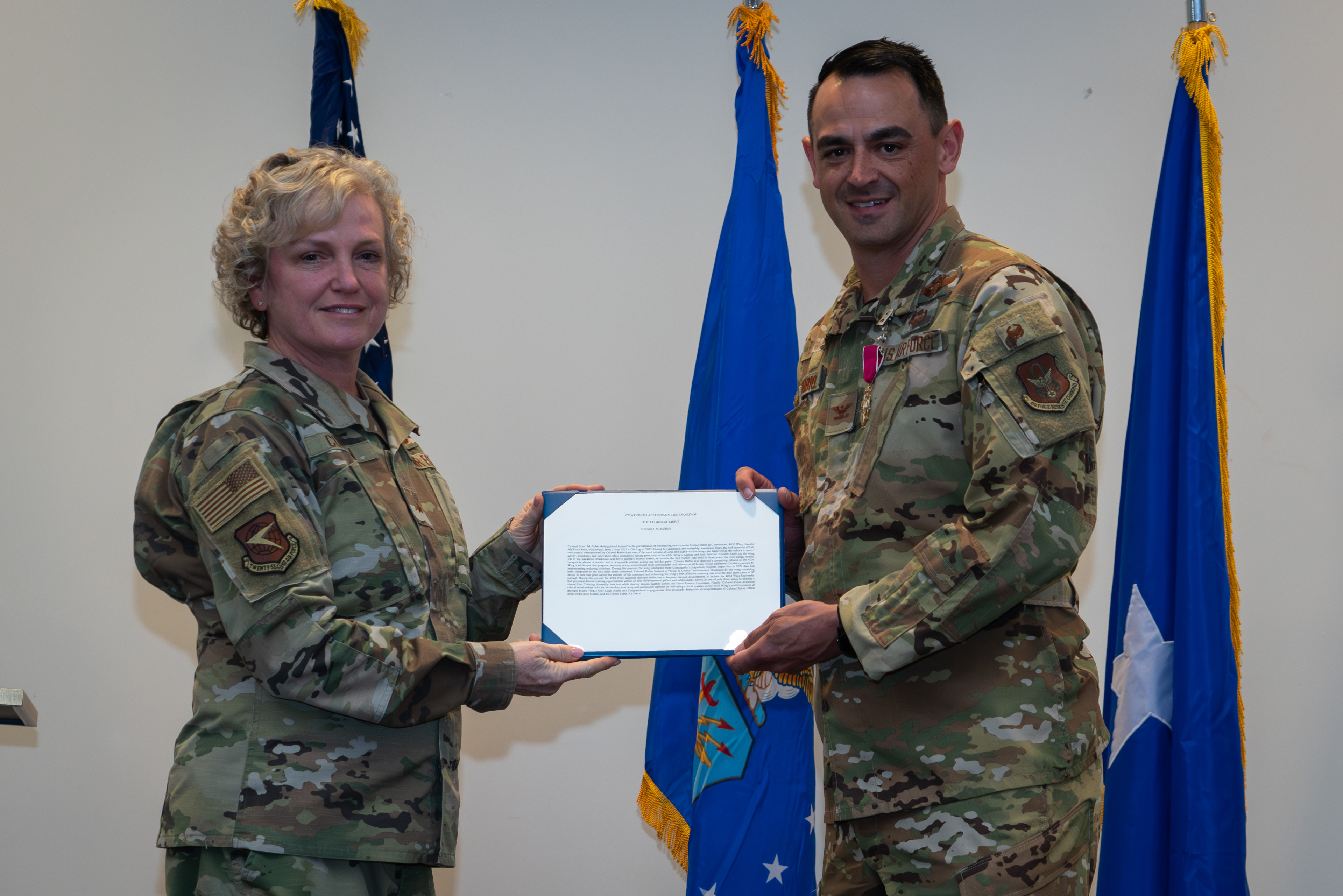 Benson assumes command of 403rd Wing > 403rd Wing > Article Display