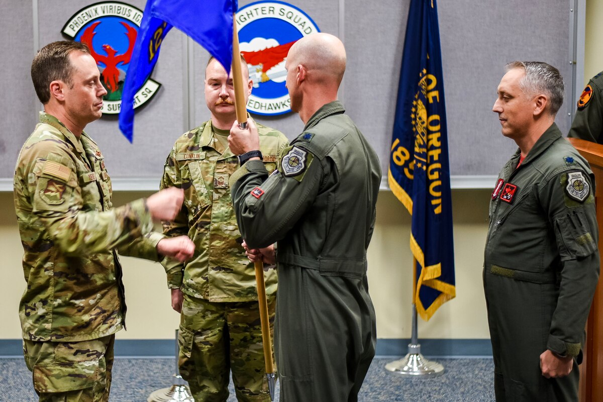 Lt. Col. Jonathan Friedman takes command of the 123rd Fighter Squadron ...