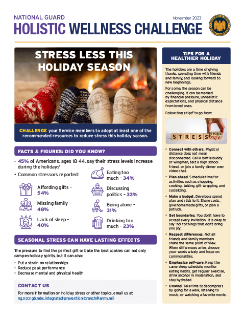 November 2023 Holistic Wellness Challenge