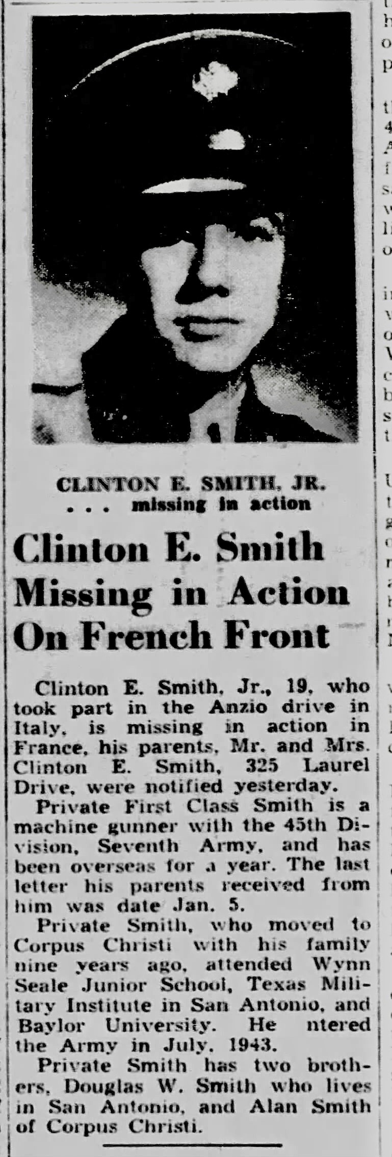 Soldier Accounted for from WWII (Smith, C.) > Defense POW/MIA ...
