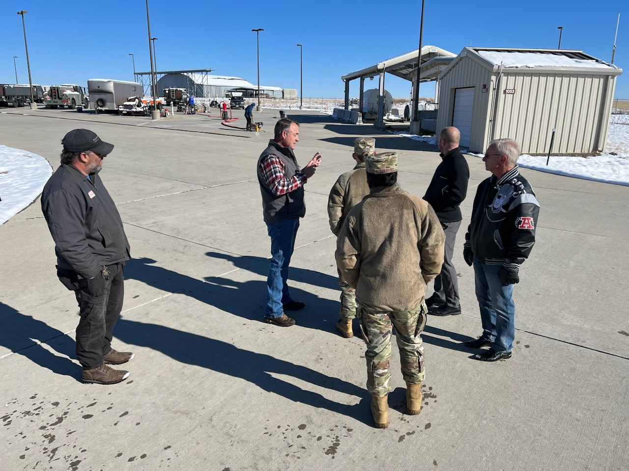 SBD 2 leaderships visits 460th LRS > Buckley Space Force Base > Display