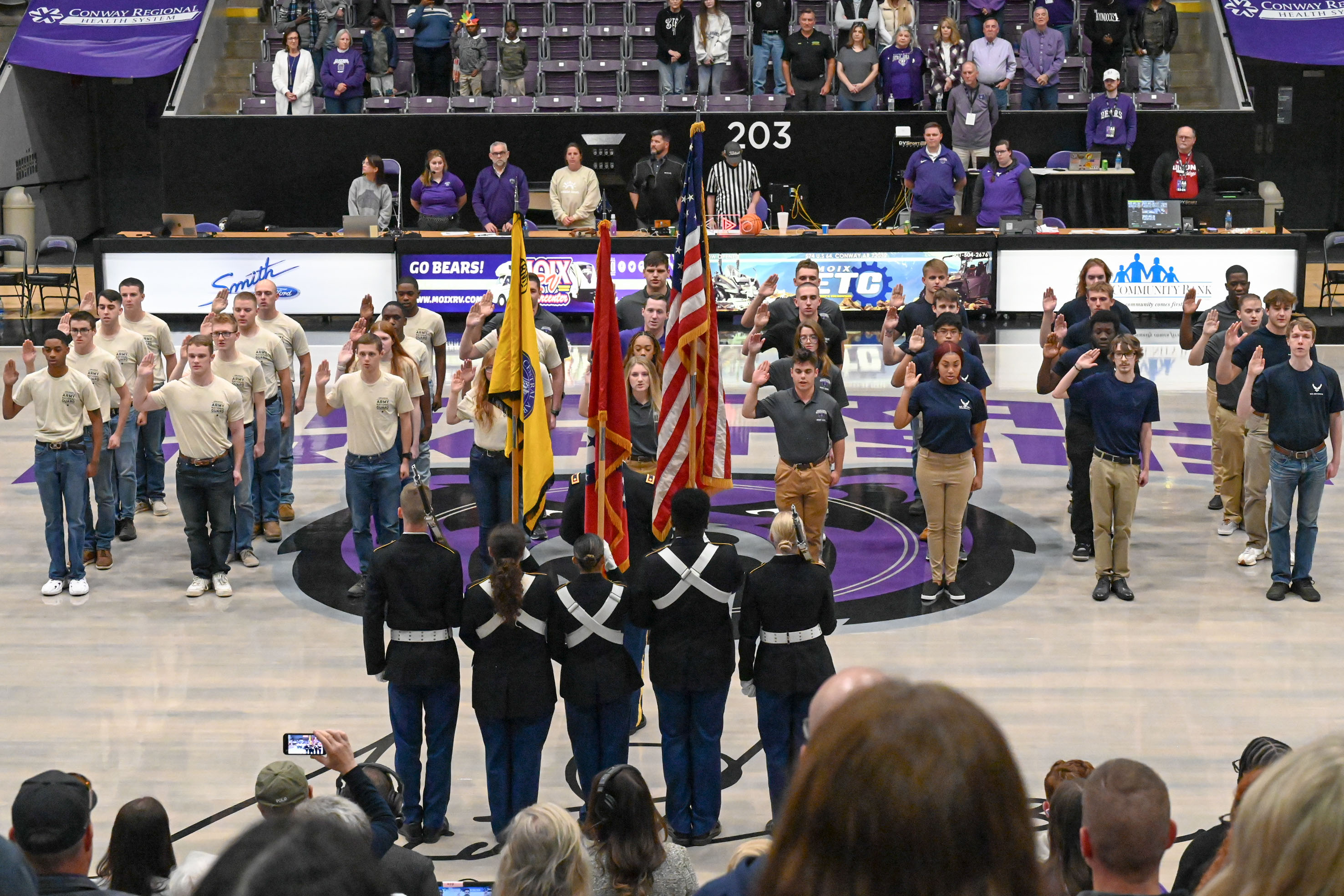 TLR participates in UCA’s Salute to Service basketball game > Little ...