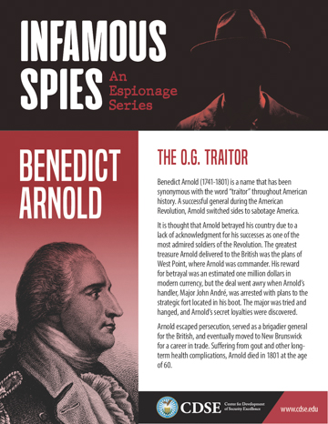 Infamous Spies: Benedict Arnold > Center for Development of Security ...