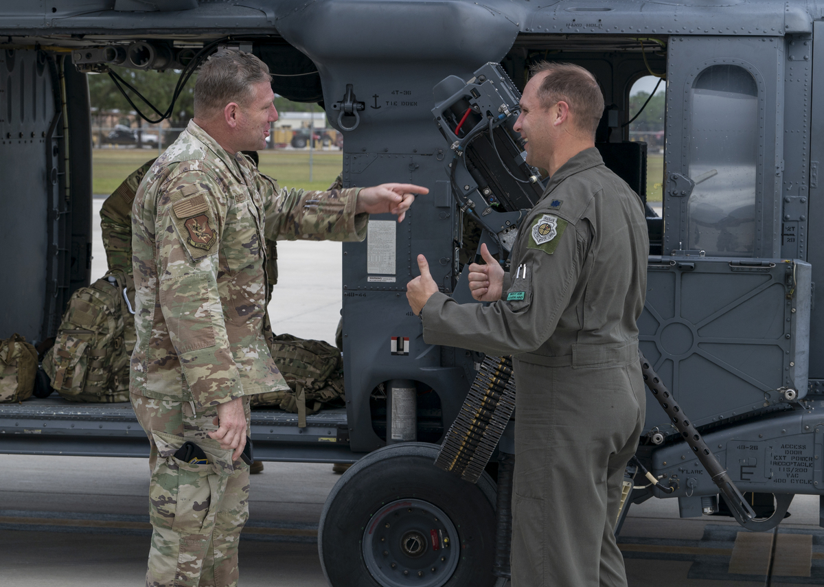 23rd Wing leadership visits contingency location during exercise Mosaic ...