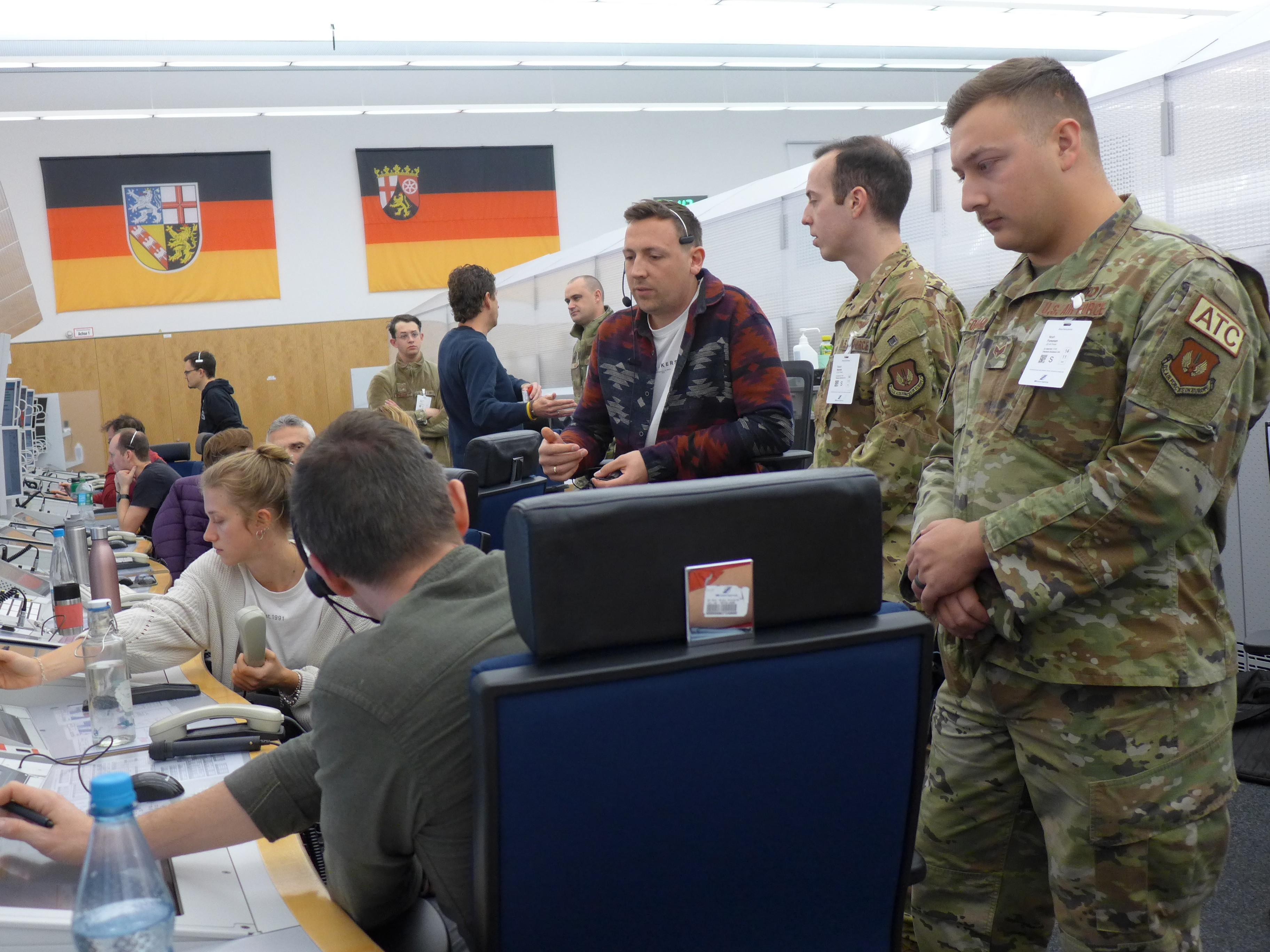 U.S. Air Force and German air traffic controllers discuss unmanned ...