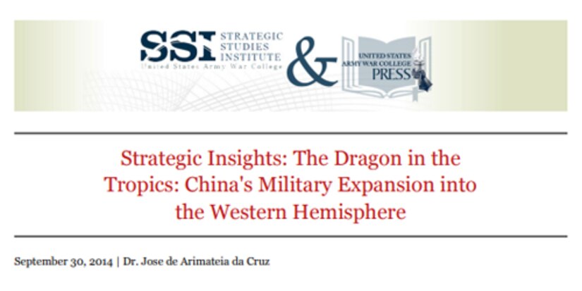 Strategic Insights: The Dragon in the Tropics: China’s Military ...