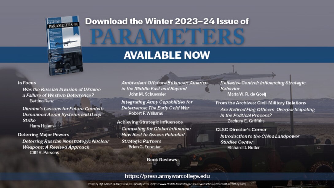 The US Army War College Quarterly Parameters - Winter 2023-24 Articles
