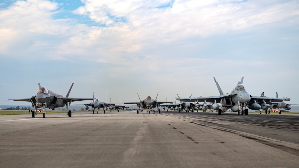 United in Strength: aircraft line runway at Kadena > Pacific Air Forces ...