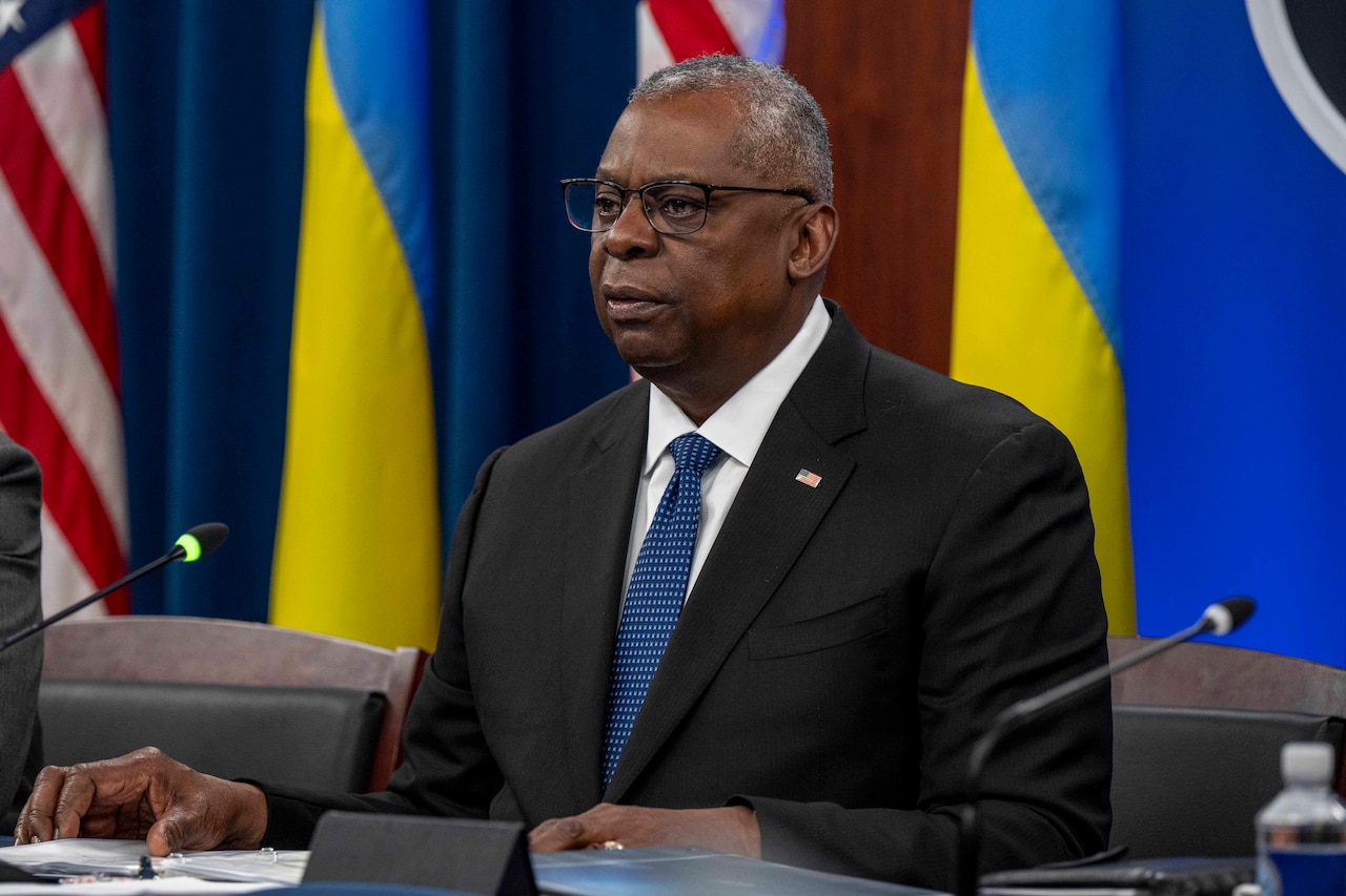Austin Kicks Off Meeting on Ukraine Defense > U.S. Department of War ...