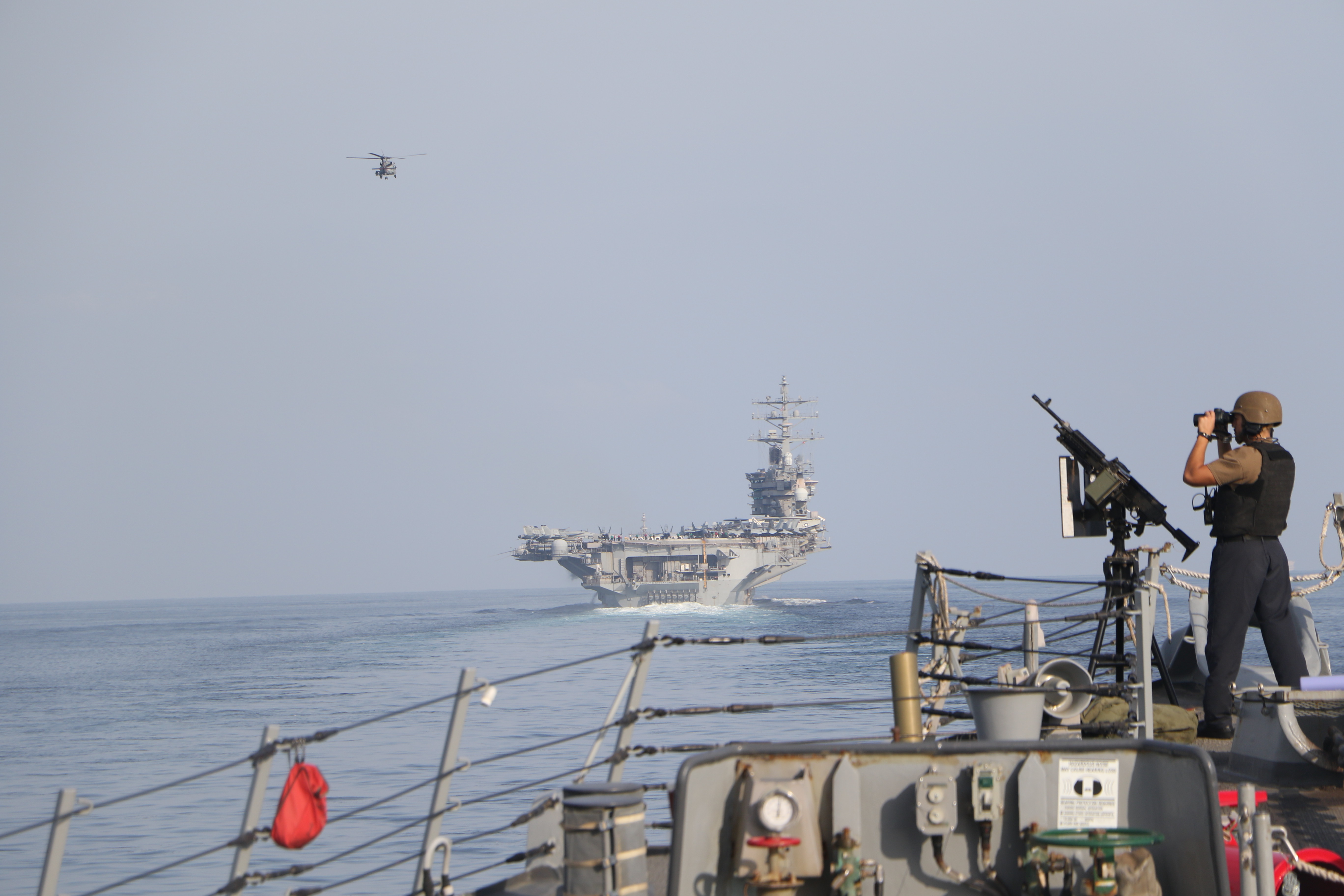 IKE Strike Group Transits the Strait of Hormuz > U.S. Central Command ...