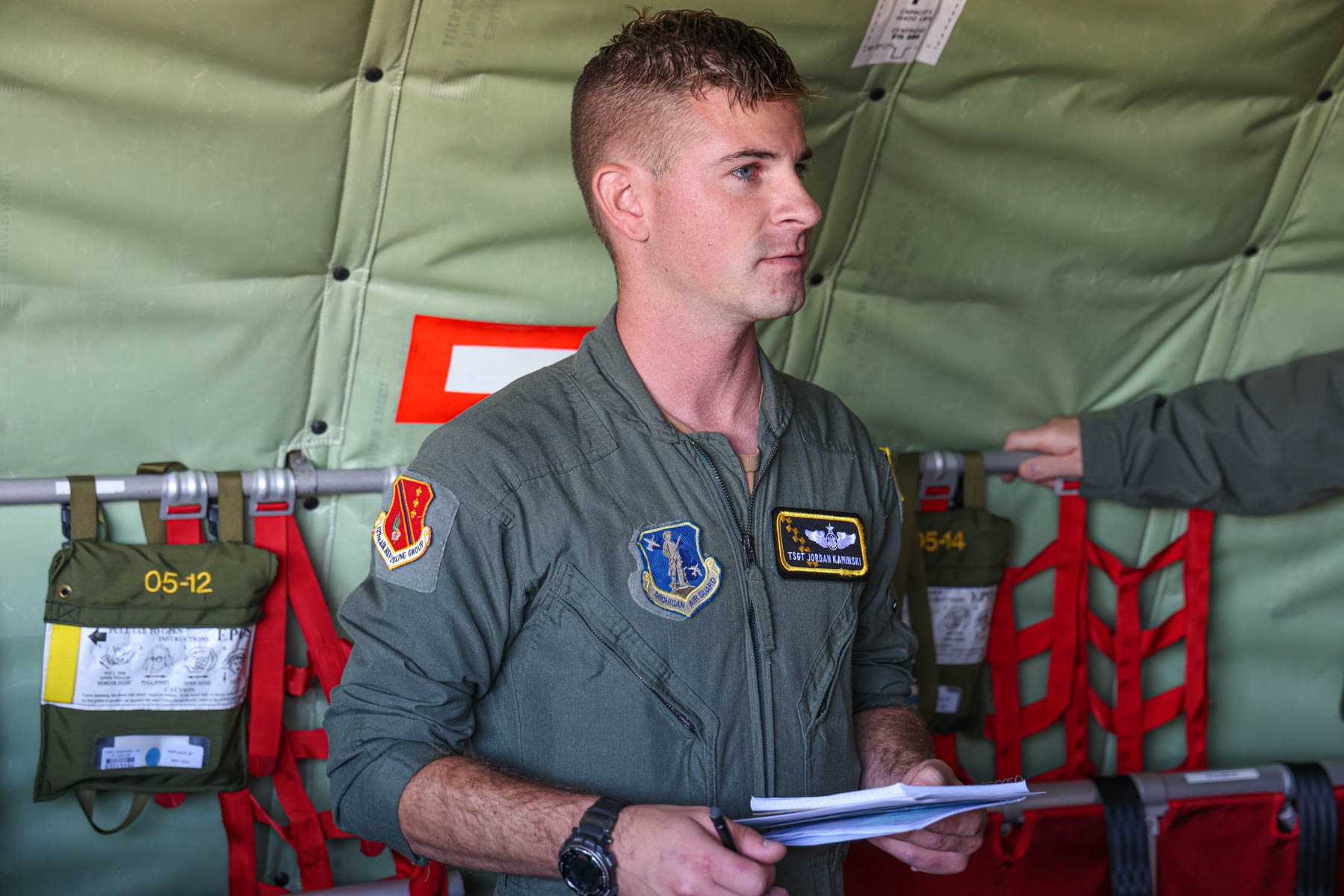 Boom operators train in cargo loading