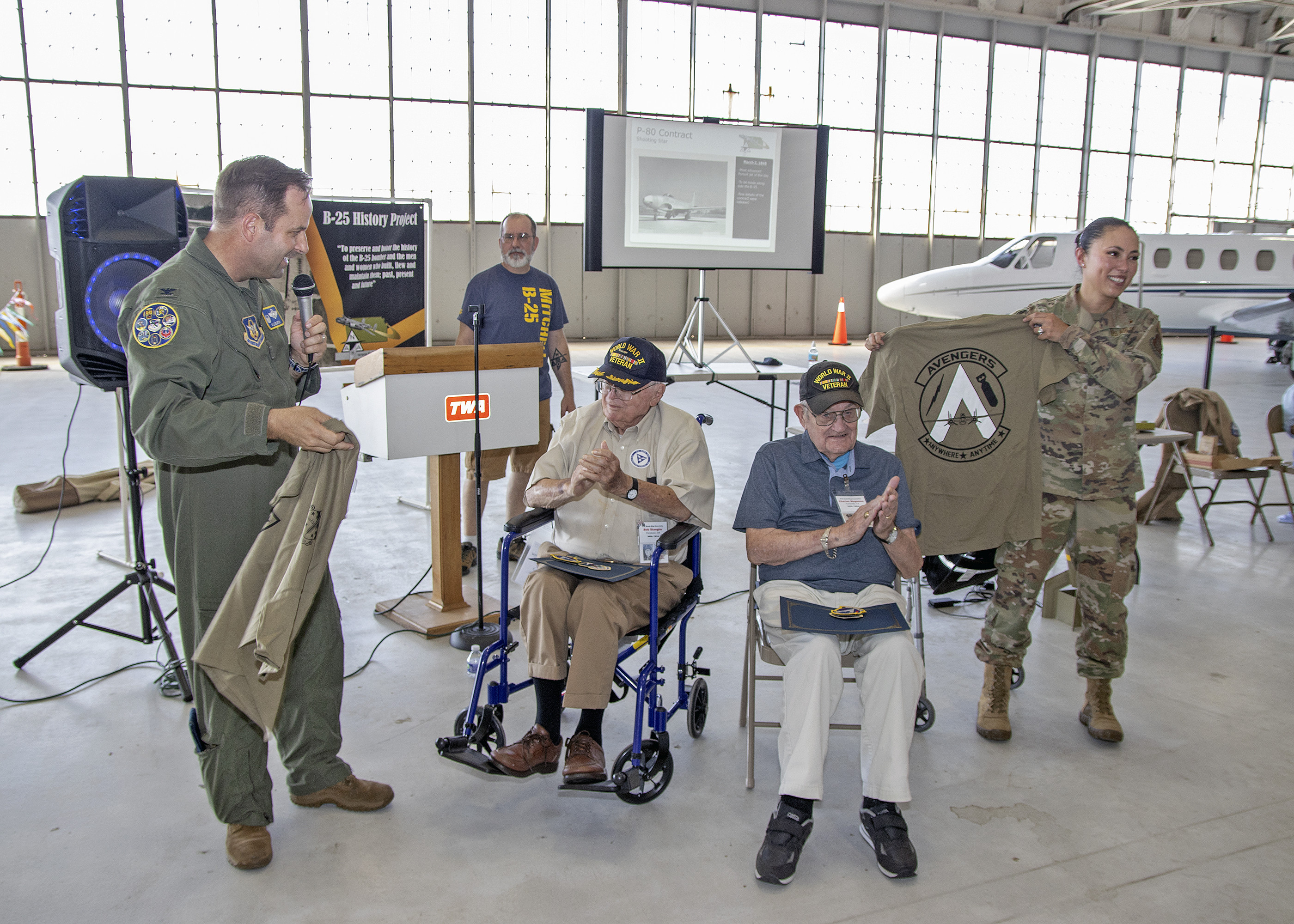 340th FTG, 39th FTS honor remaining 57th BW WWII vets