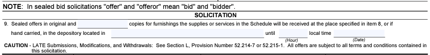 How To Read a Solicitation, Offer, and Award Form (SF33)