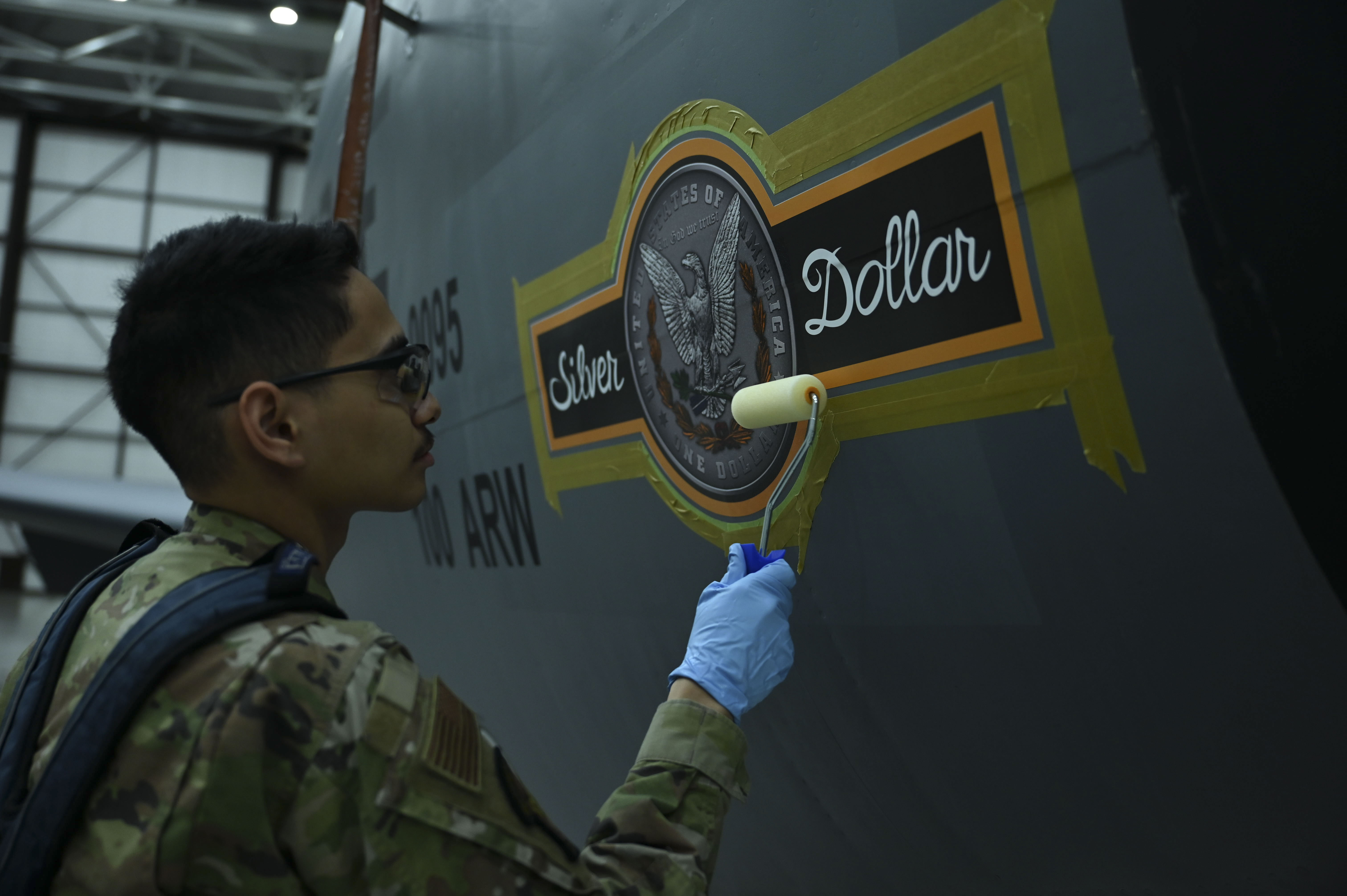 RAFM honors Black Week: KC-135 ‘Silver Dollar’ nose art > Royal Air ...