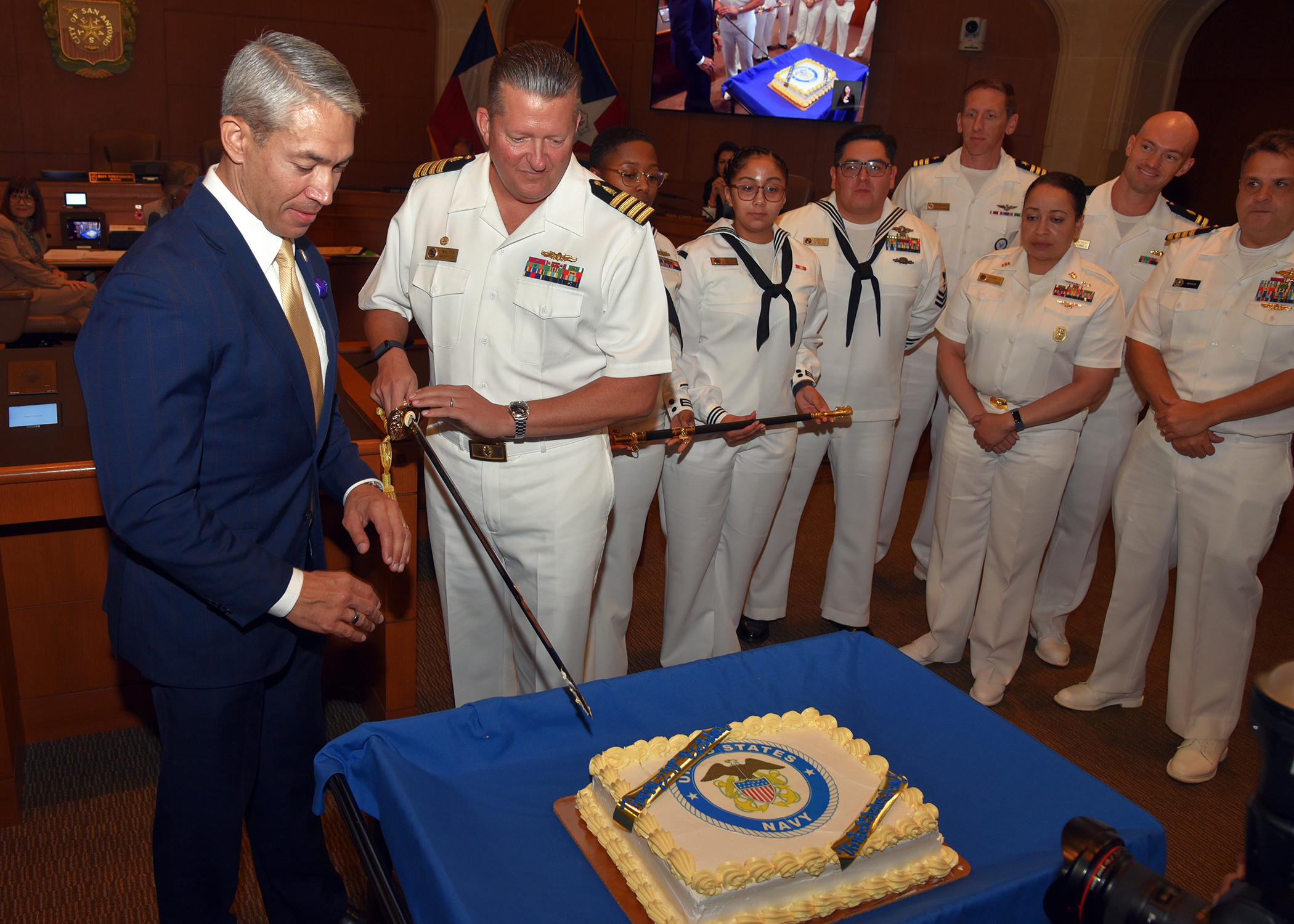 San Antonio recognizes Navy’s 248th Birthday at City Council Session ...
