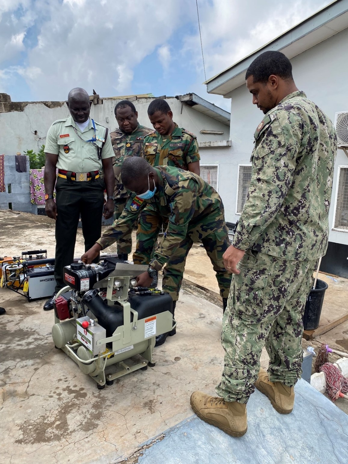 NECE Engineman Ignites Force Health Protection in West Africa > Navy ...