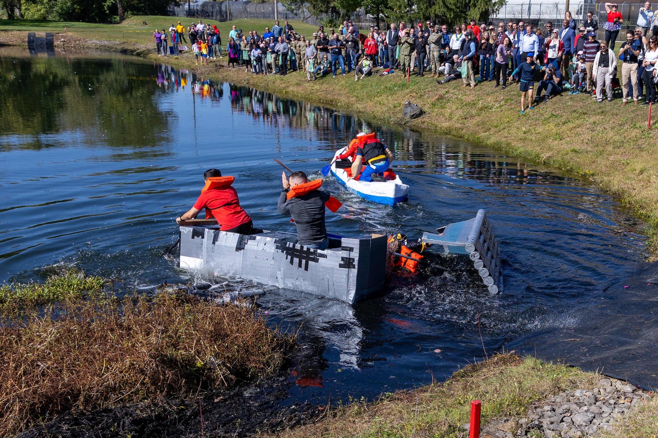 Navy Cardboard Regatta