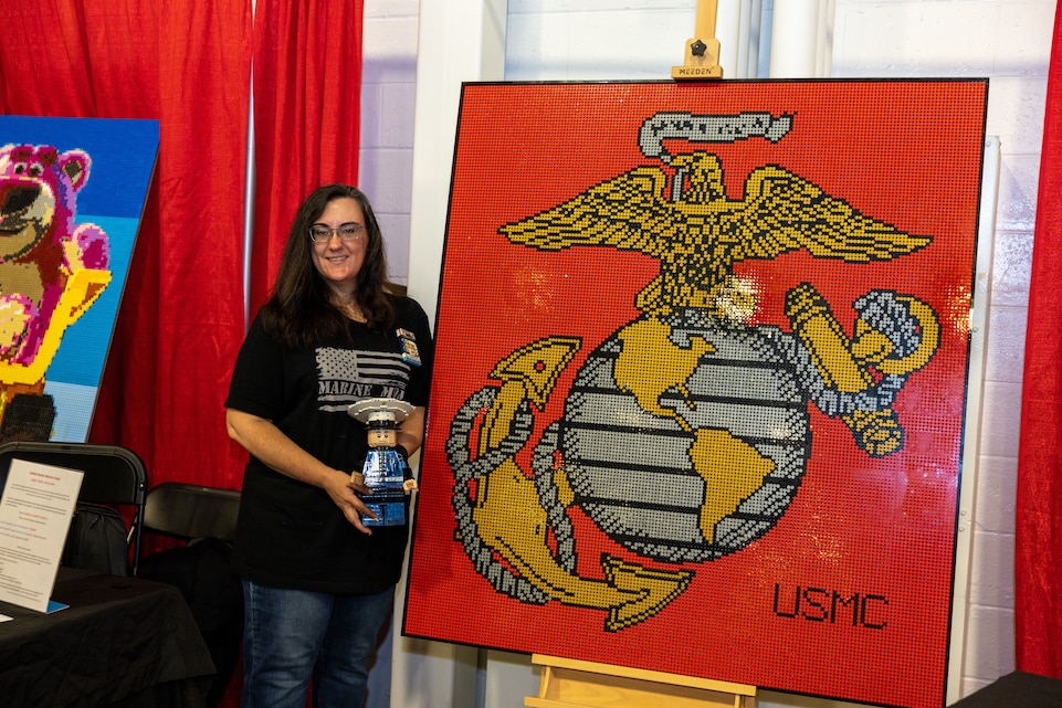 Building Inspiration brick by brick; Marine mom honors son's service ...