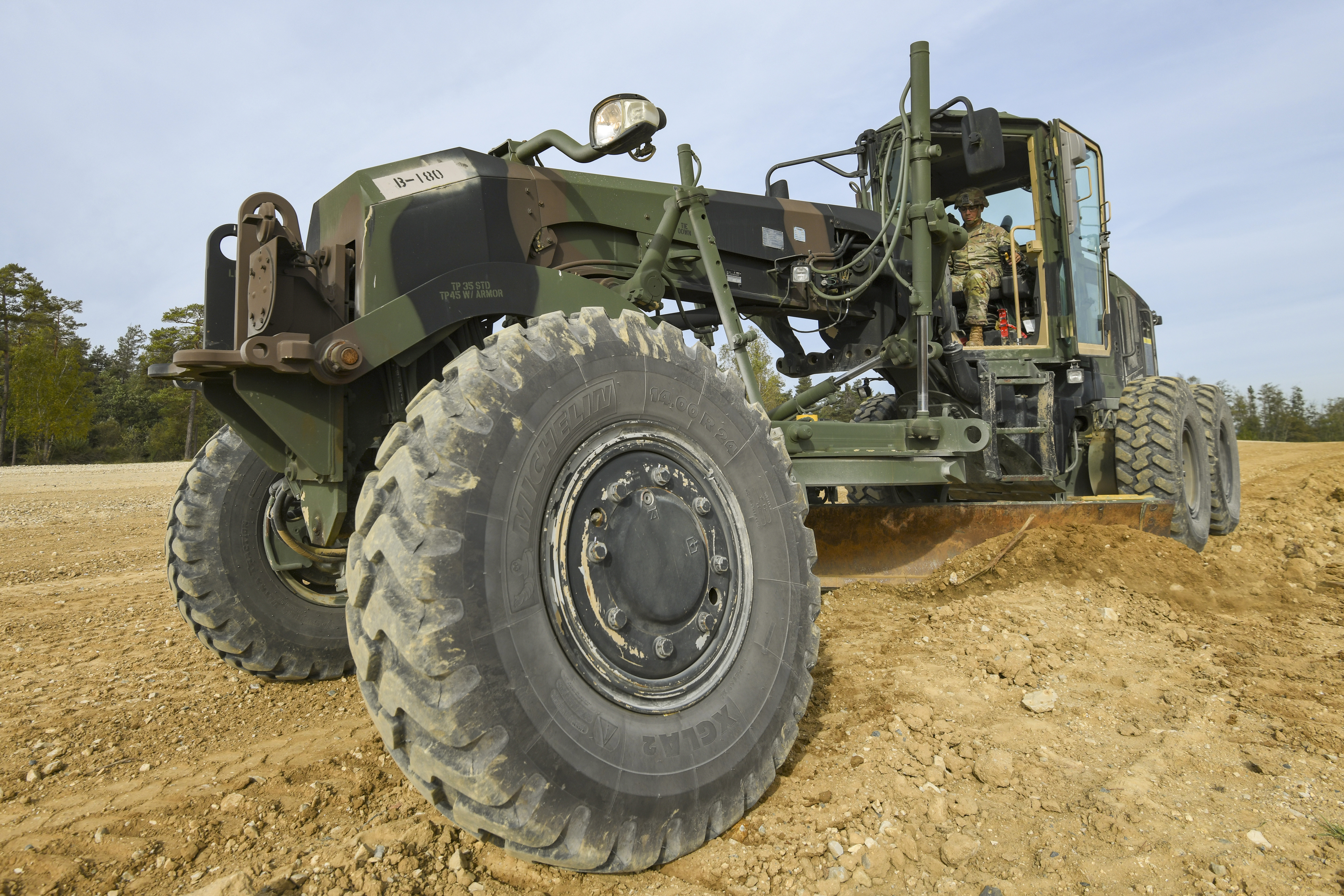 army road grader