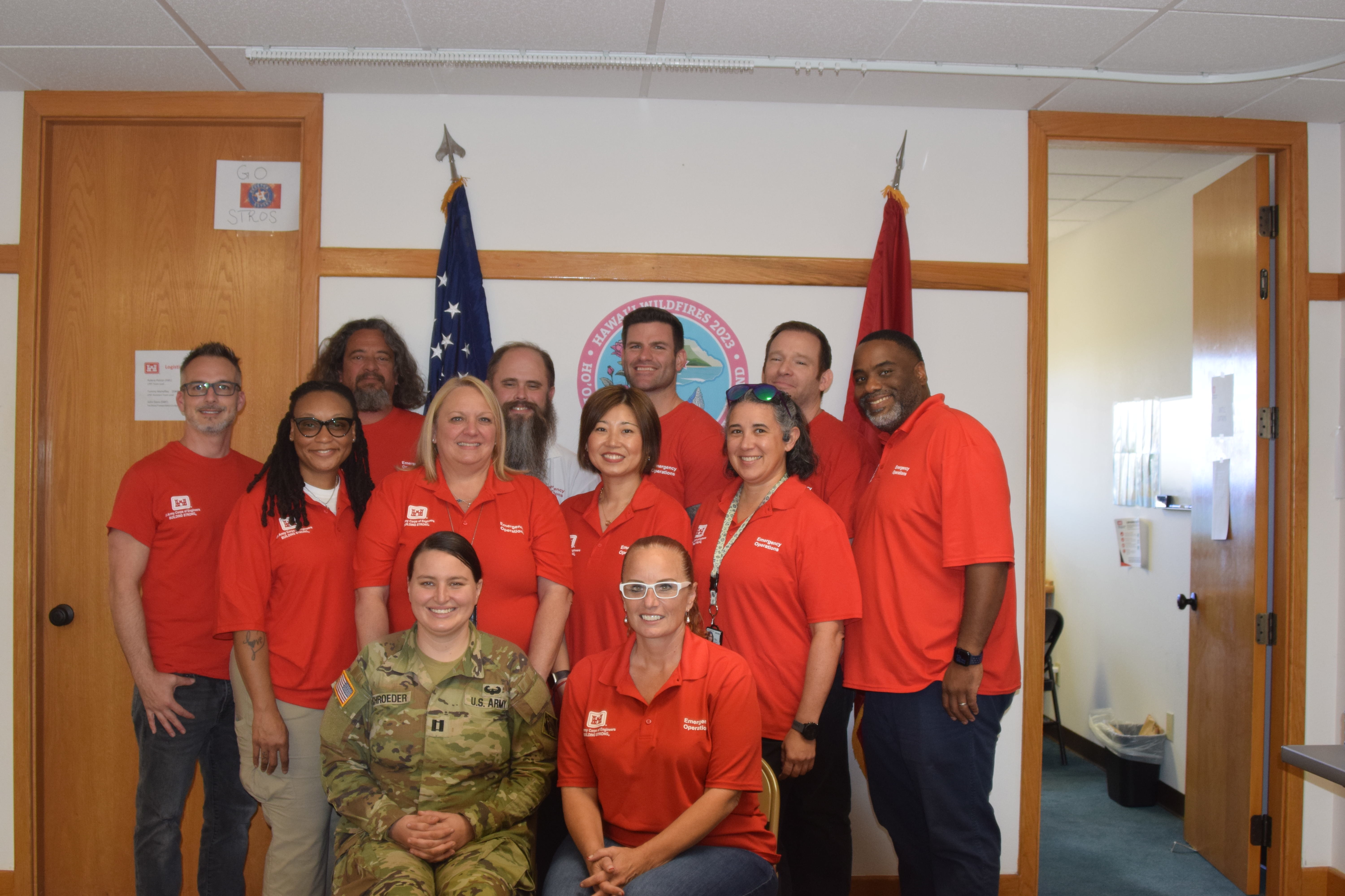 Team members from the Fort Worth District, U.S. Army Corps of Engineers deployed for Hawaii ...