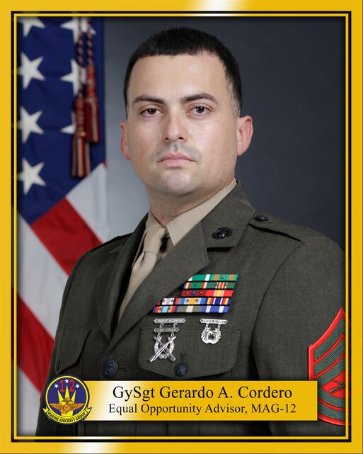 GUNNEY SERGEANT GERARDO A. CORDERO > 1st Marine Aircraft Wing > Biography