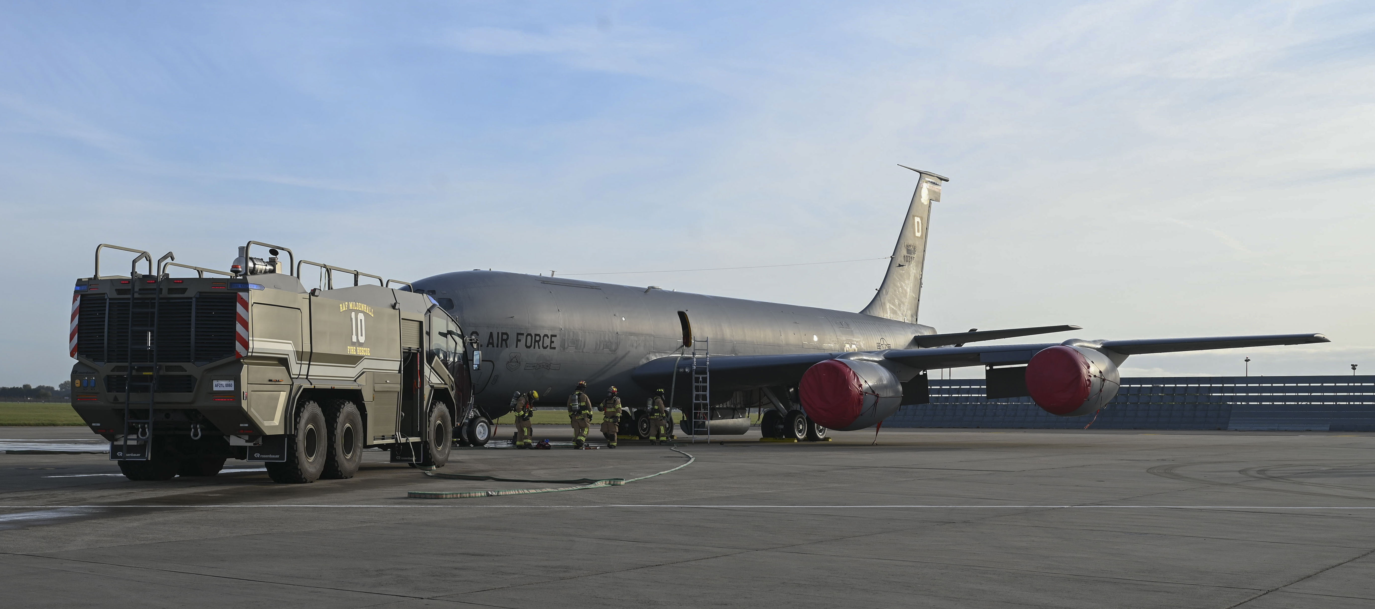 RAF Mildenhall conducts an aircraft mishap exercise > Royal Air Force ...