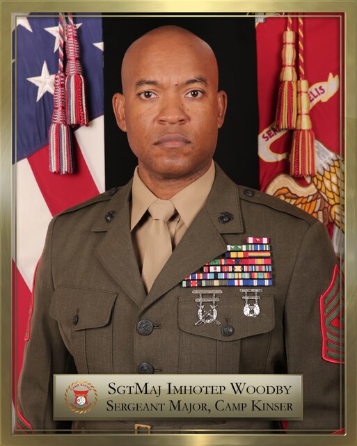 Sergeant Major Imhotep Woodby > Marine Corps Base Camp Butler > Biography