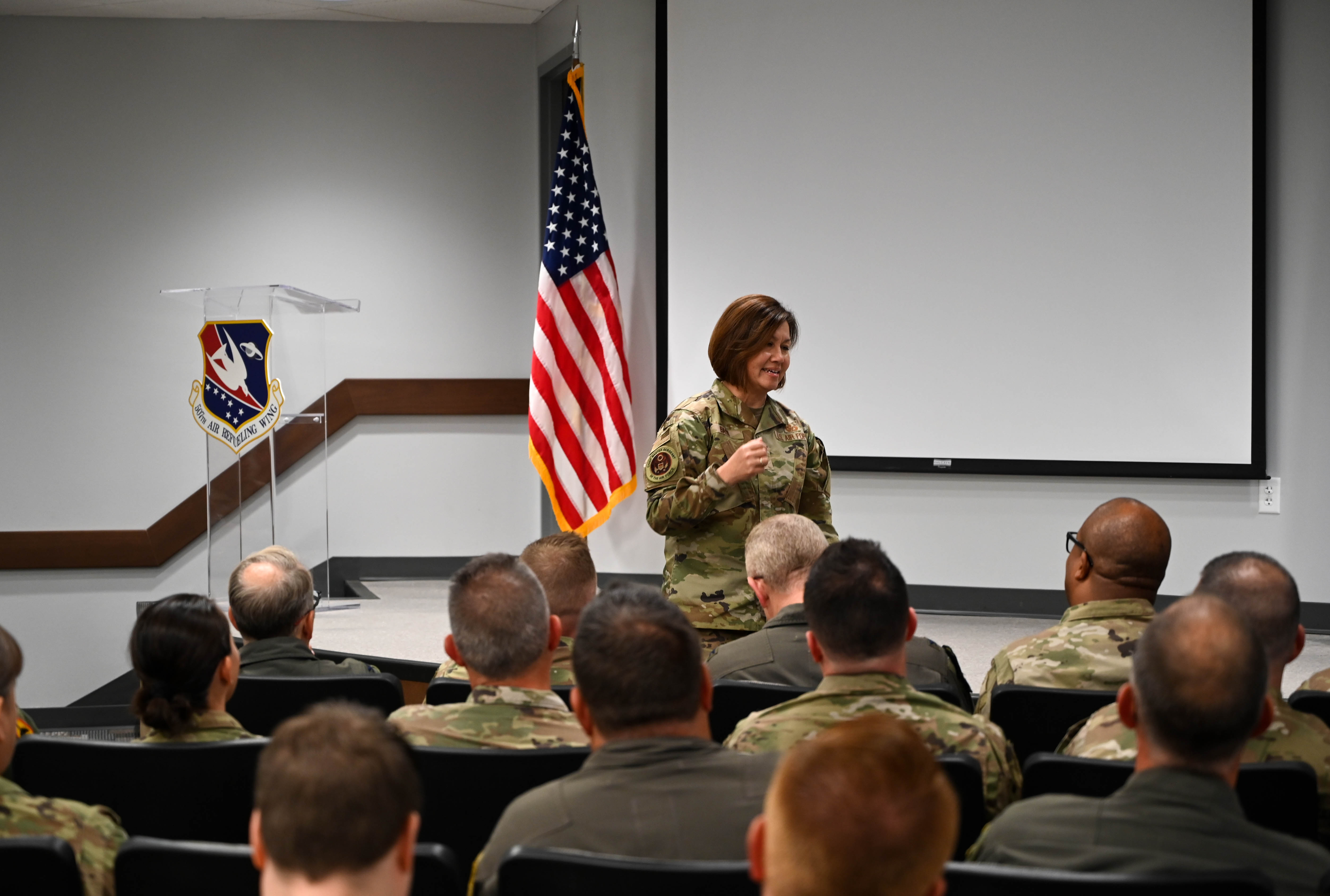 CMSAF Bass visits Tinker AFB Reservists > 507th Air Refueling Wing ...