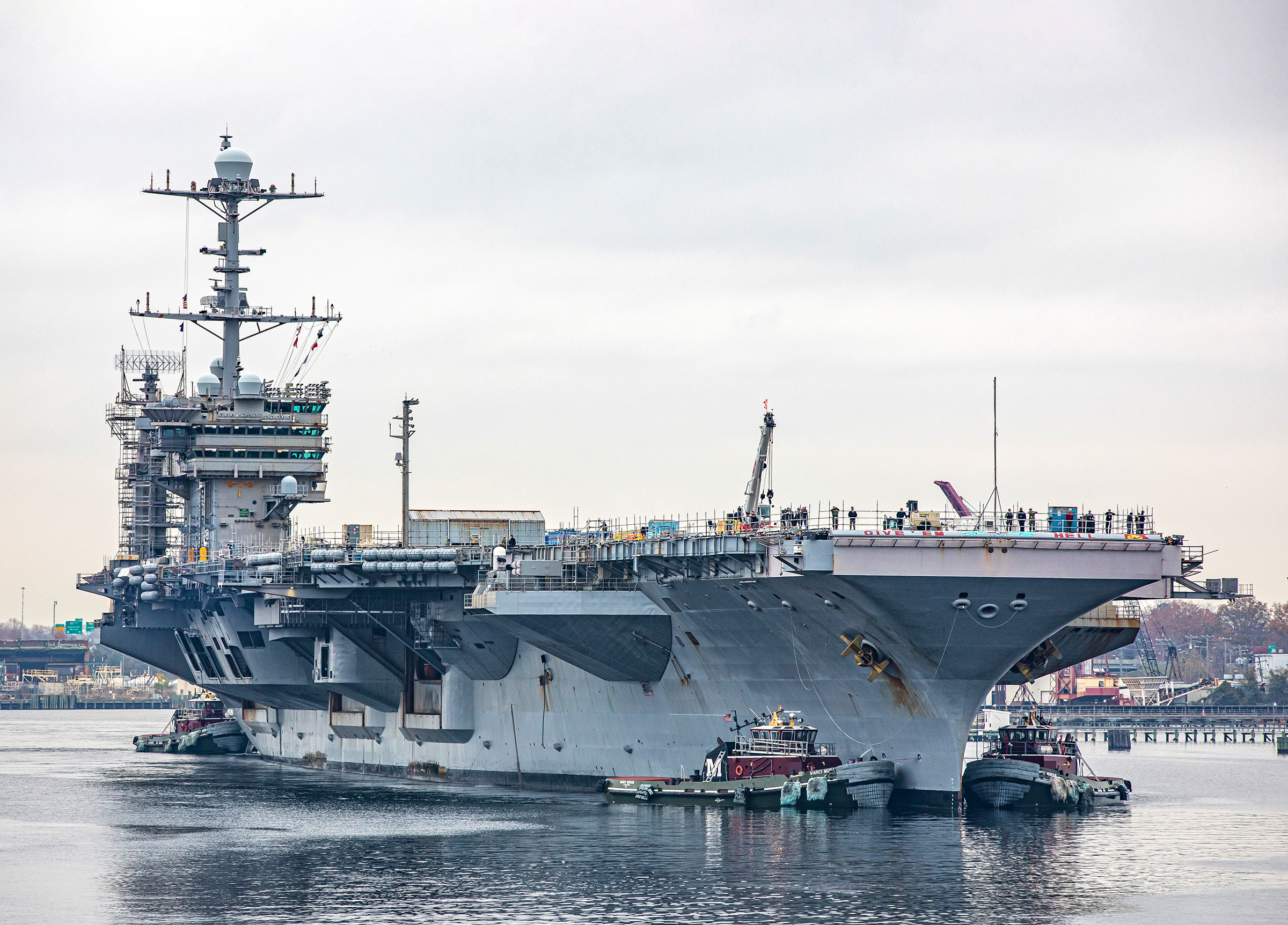 USS Harry S. Truman Reaches 50 Percent Completion of PIA > Naval ...