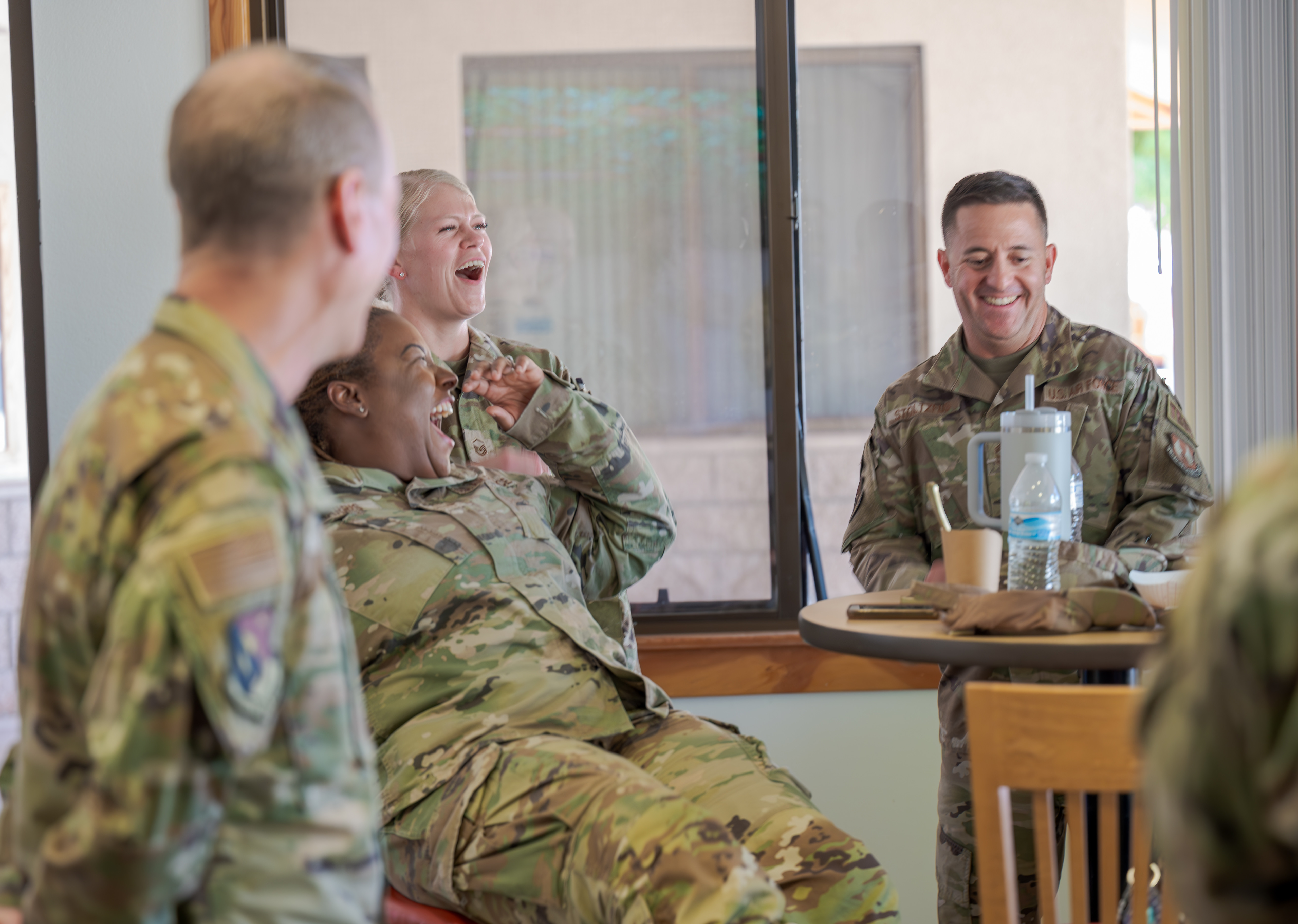412th Test Wing leadership shares a laugh, build rapport with Airmen ...