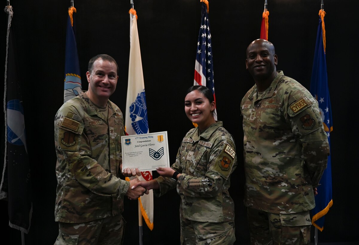 Goodfellow celebrates staff sergeant selects > Goodfellow Air Force ...