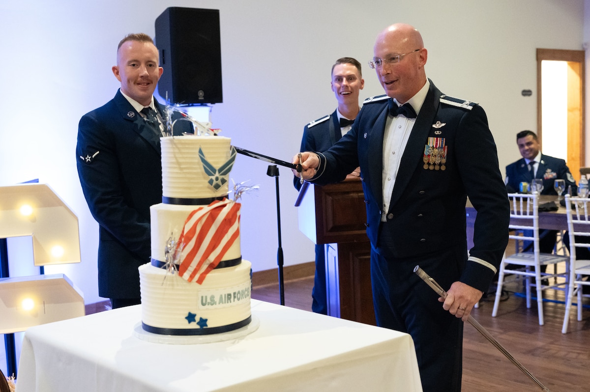 Team Dover celebrates during the USAF 76th Anniversary ball > Dover Air ...