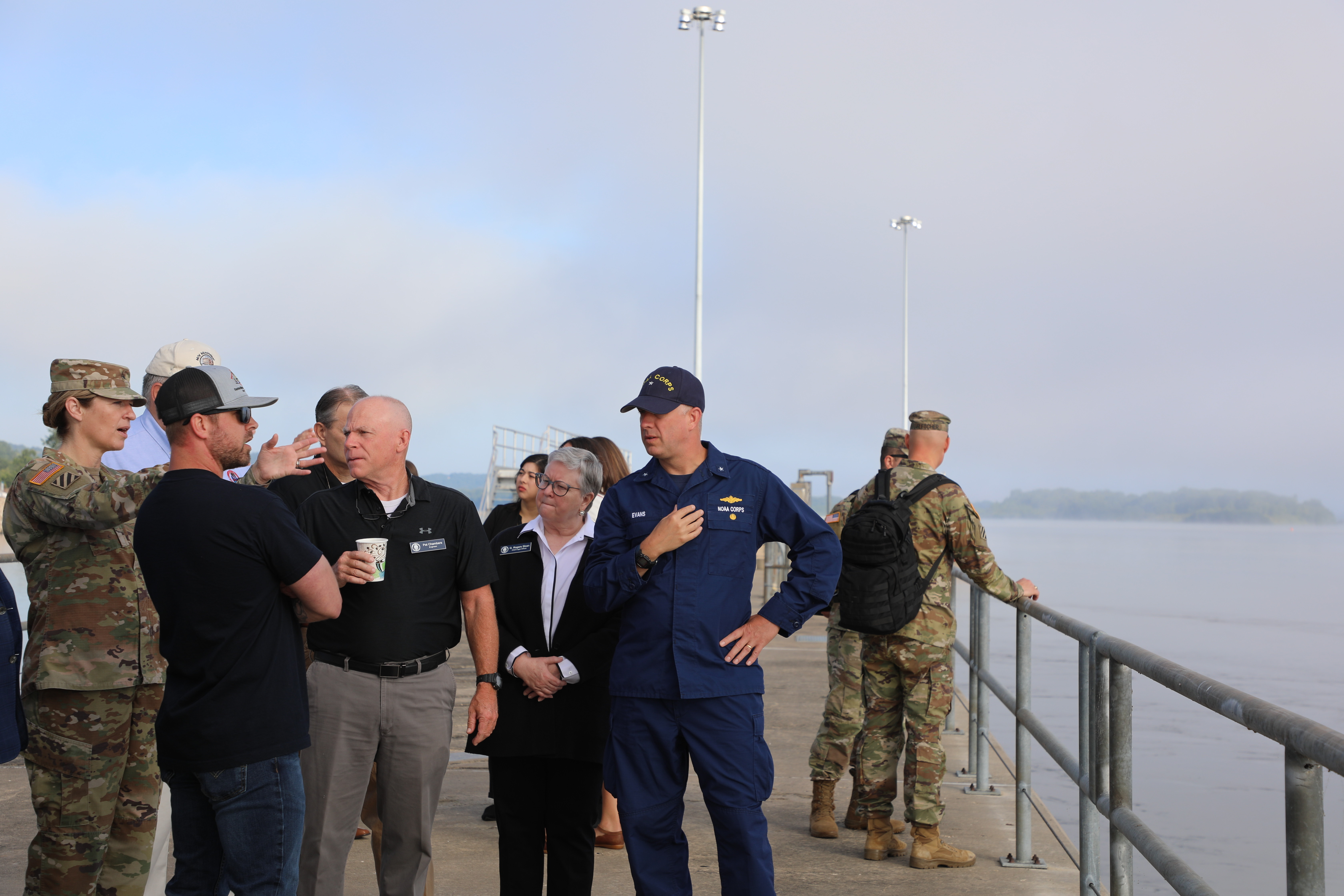 BG Peeples and MRC at Lock and Dam 24