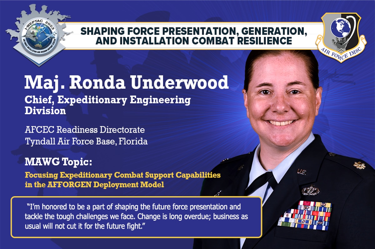 AFIMSC I-WEPTAC 2023 MAWG 2 chair spotlight > Air Force Installation ...
