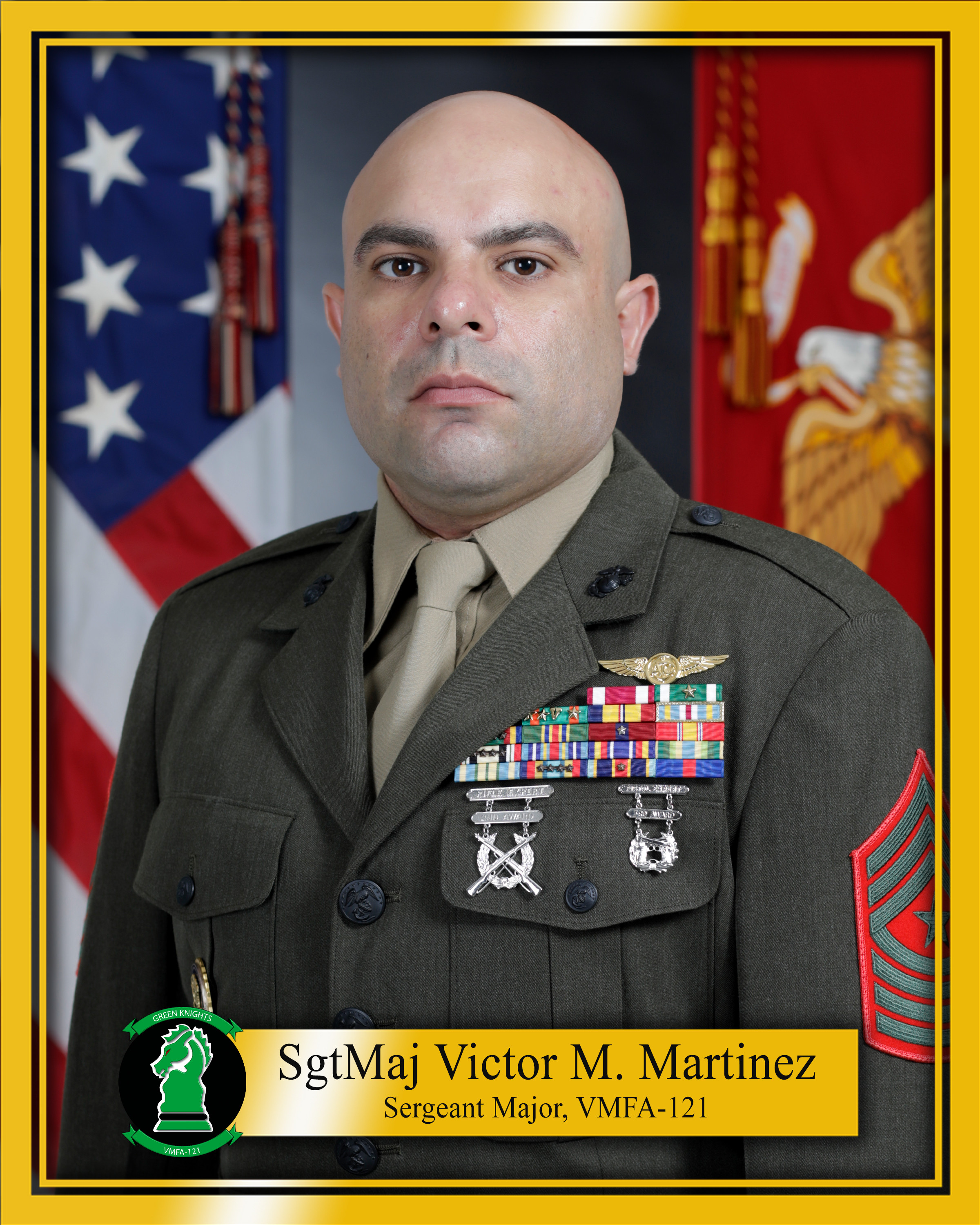 Sergeant Major Victor M. Martinez > 1st Marine Aircraft Wing > Biography