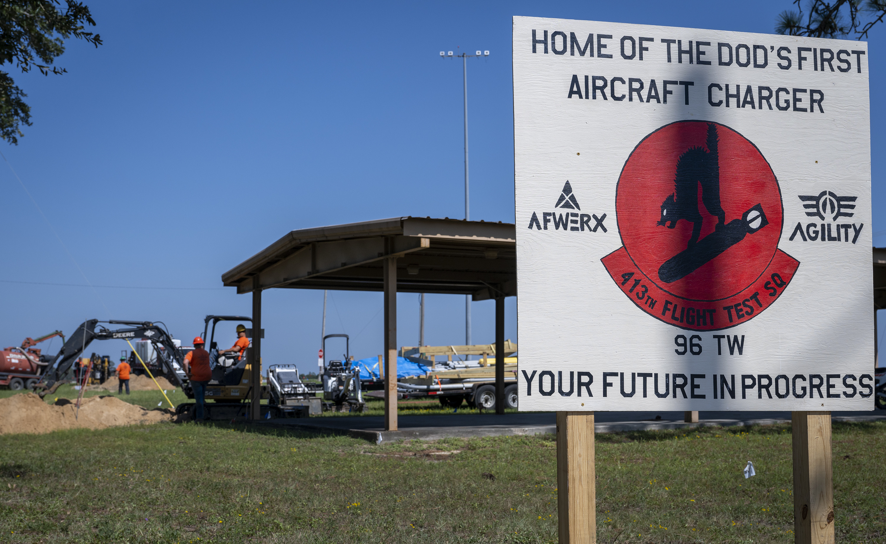 Duke Field breaks ground on first electric aircraft charging station ...