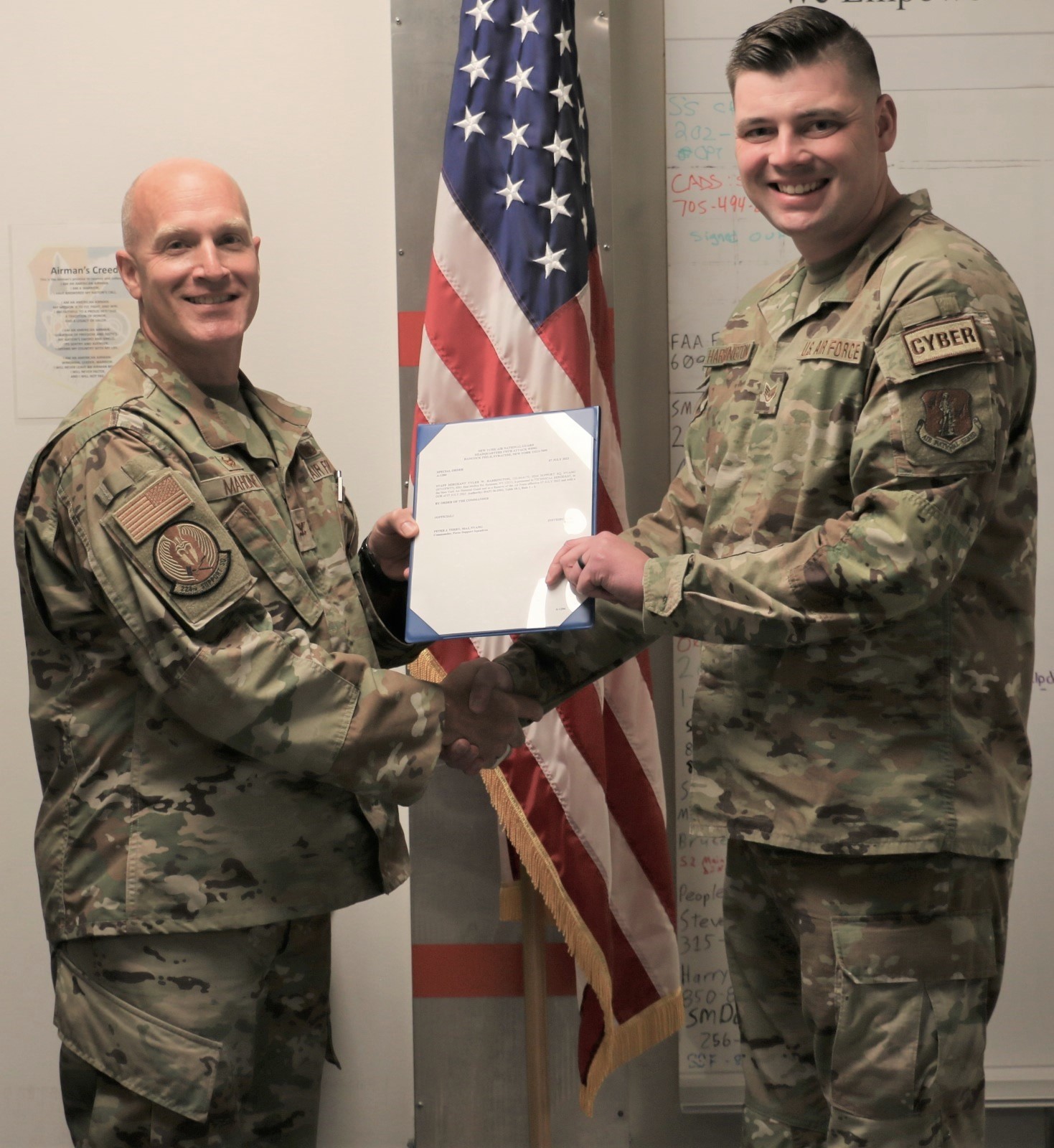 Harrington promoted to Tech. Sgt.