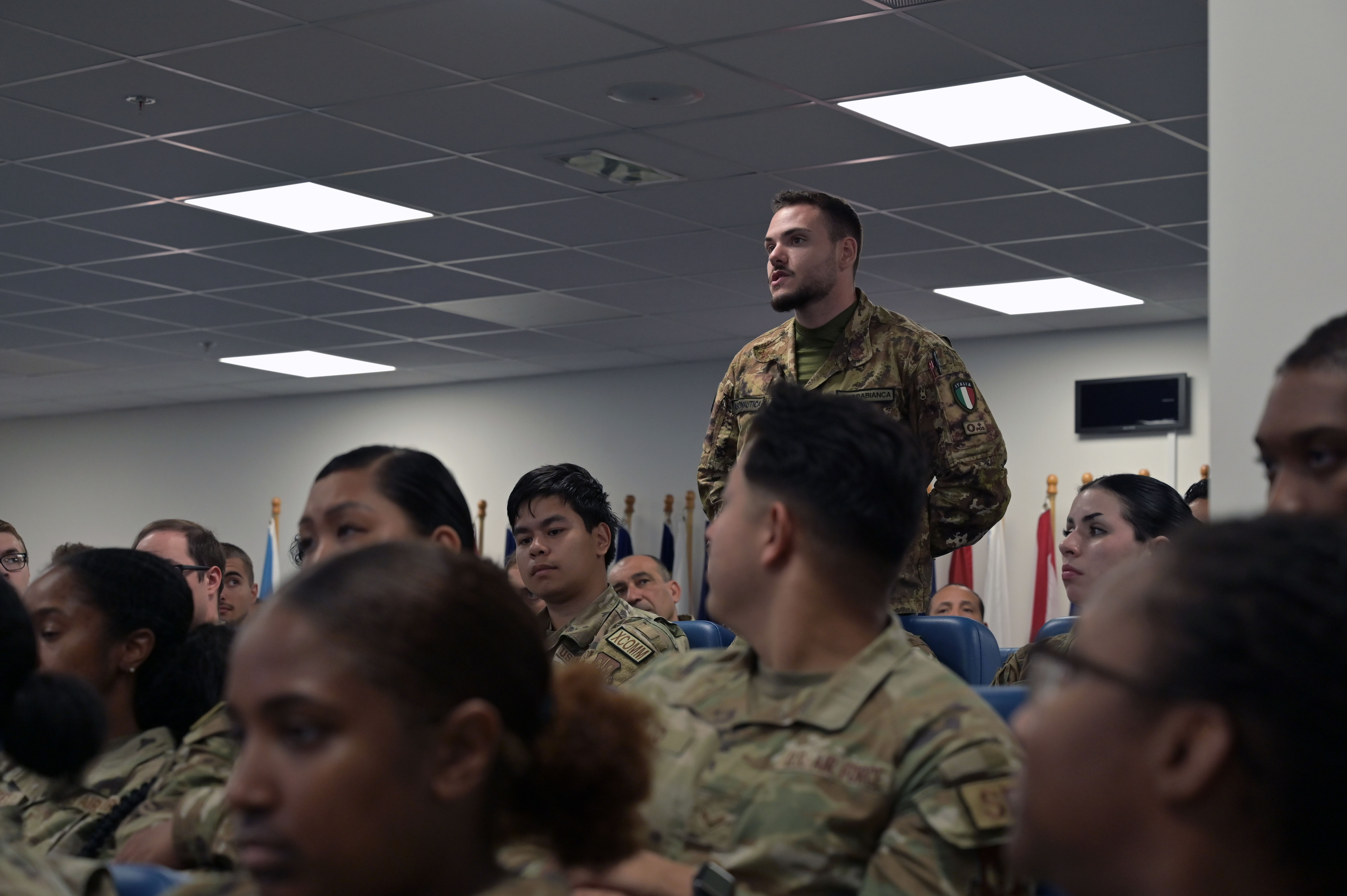 Maj. Gen. Del Bene Speaks to ALS Students > Aviano Air Base > Display