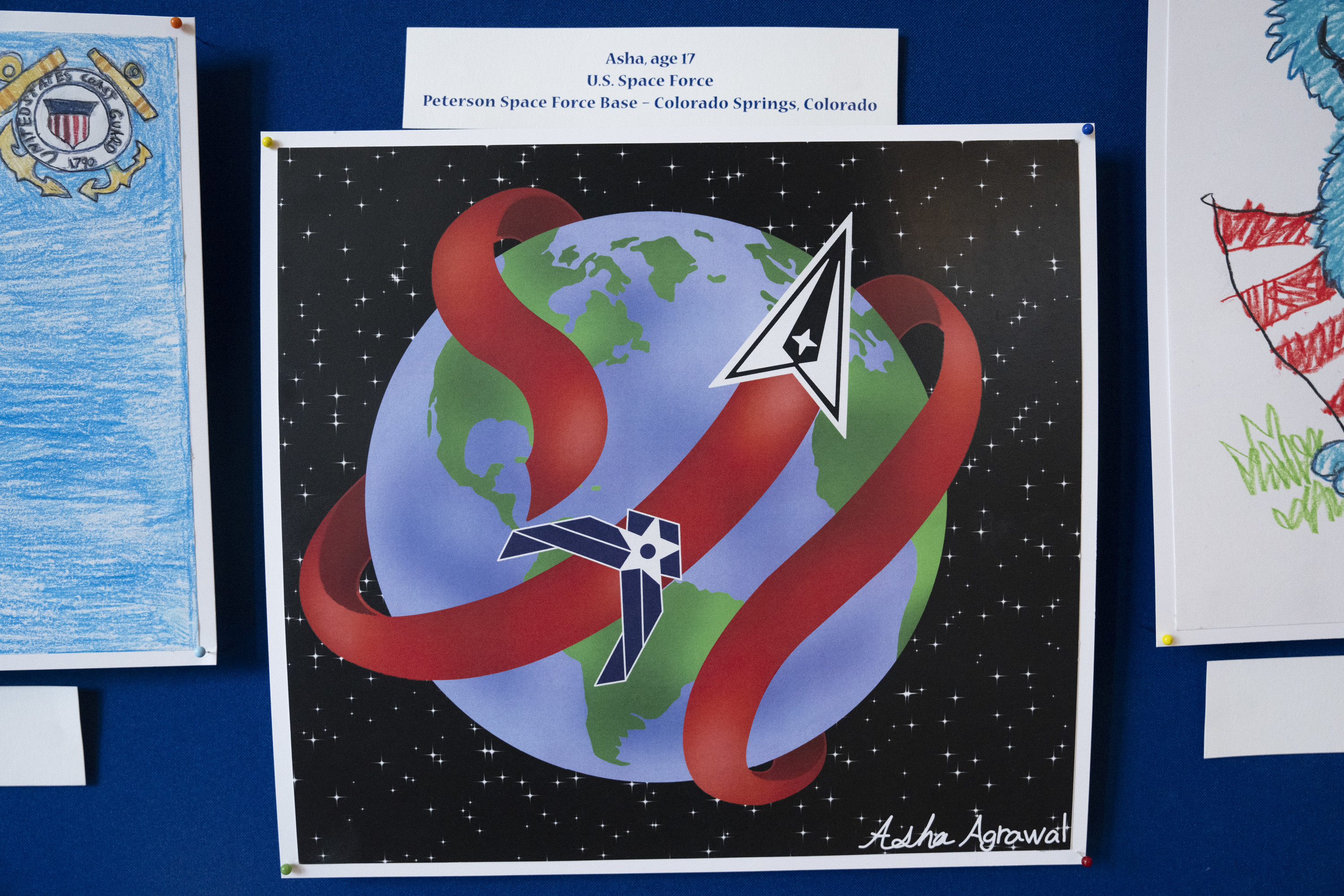 White House displays Guardian’s child’s Space Force art > Peterson and ...
