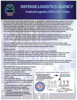 DLA Fedlog Spec sheet