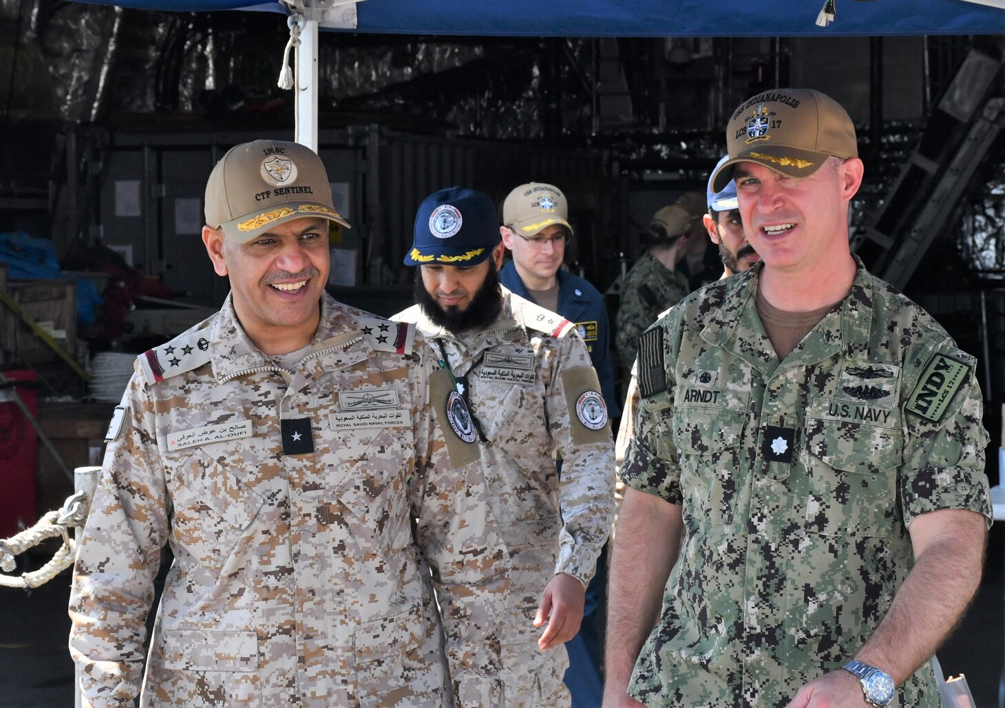 CTF Sentinel Commander visits USS Indianapolis > United States Navy ...
