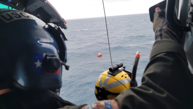 PHOTO RELEASE: Coast Guard rescues 2 from water 50 miles offshore ...